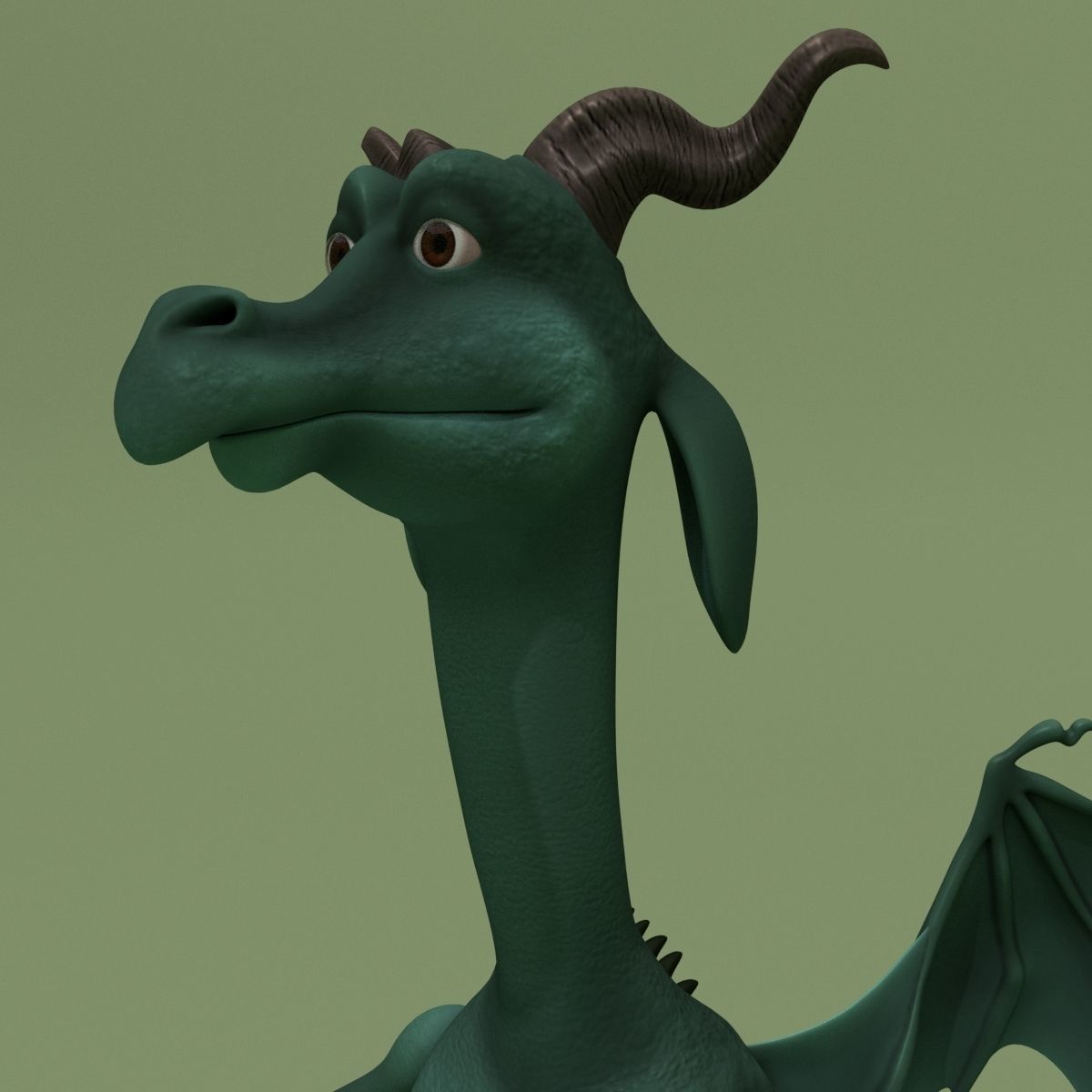 Cartoon Dragon Goat 3D model | CGTrader
