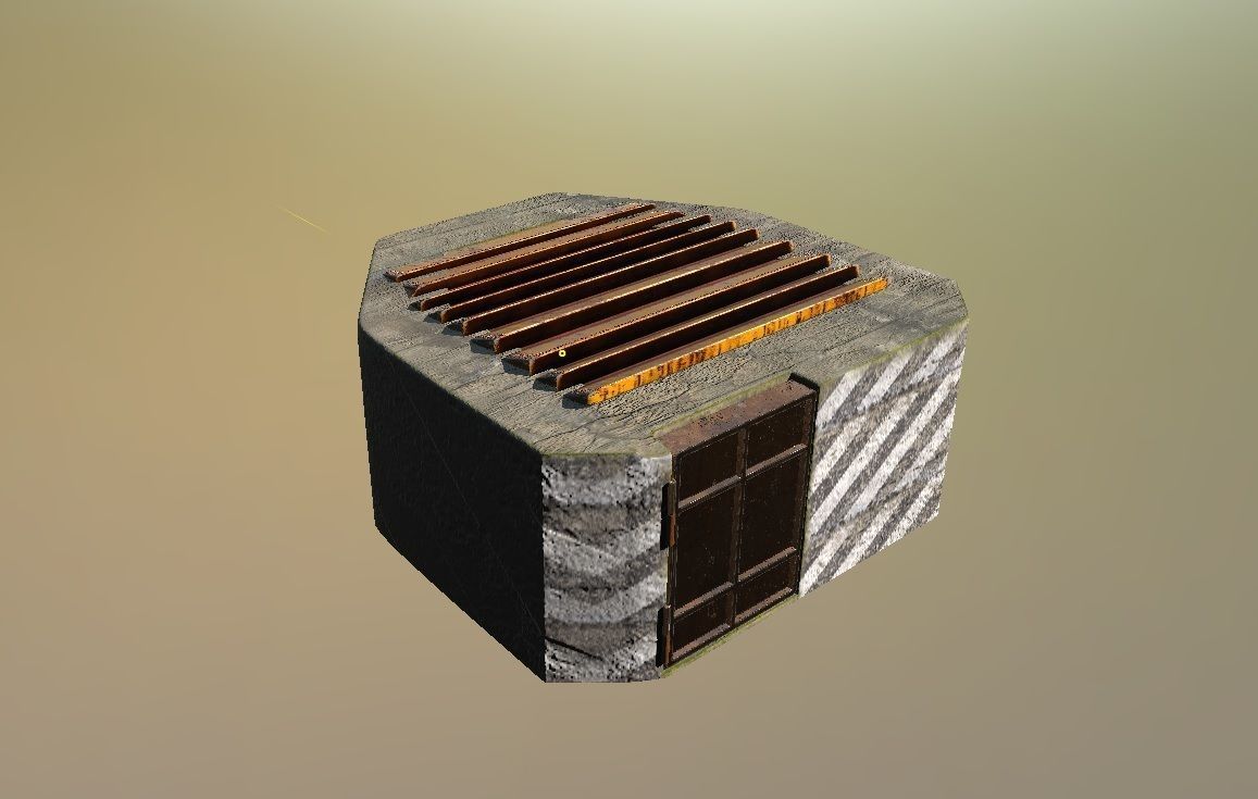 3D model Military zombie apocalypse fortification Game ready VR / AR ...