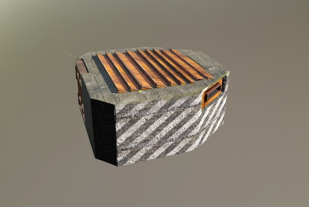 3D model Military zombie apocalypse fortification Game ready VR / AR ...