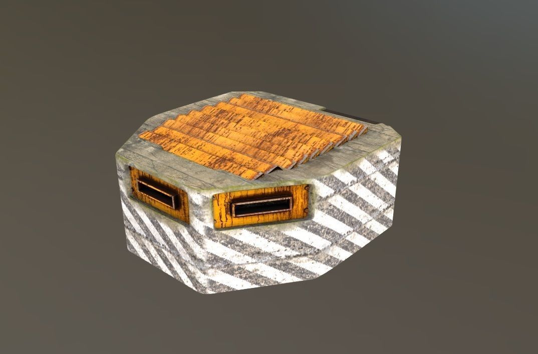 3D model Military zombie apocalypse fortification Game ready VR / AR ...