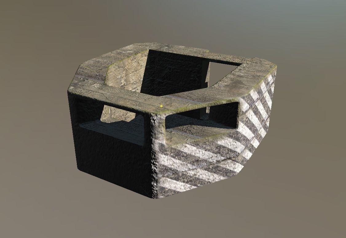 3D model Military zombie apocalypse fortification Game ready VR / AR ...