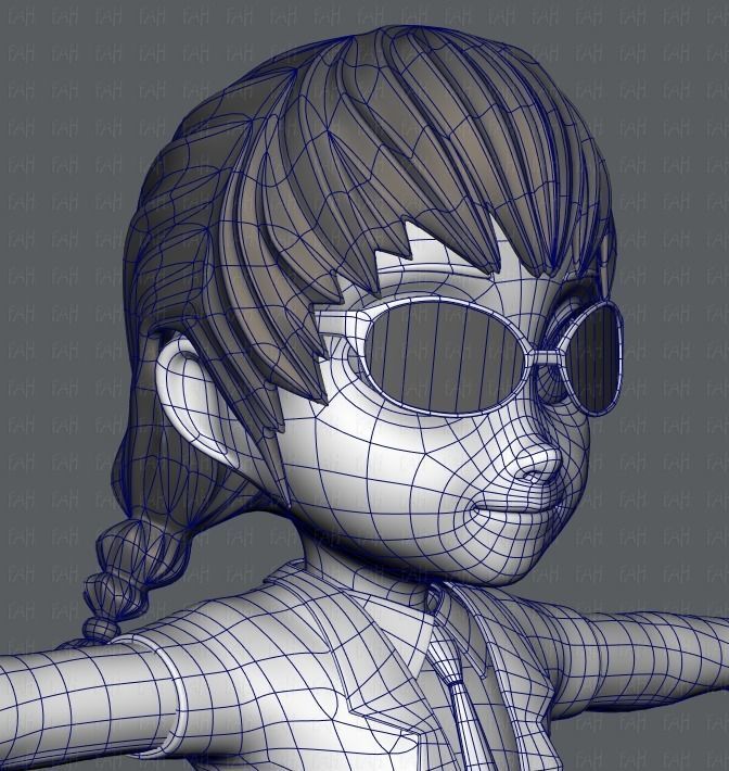 Girl 3D model V03 3D model | CGTrader