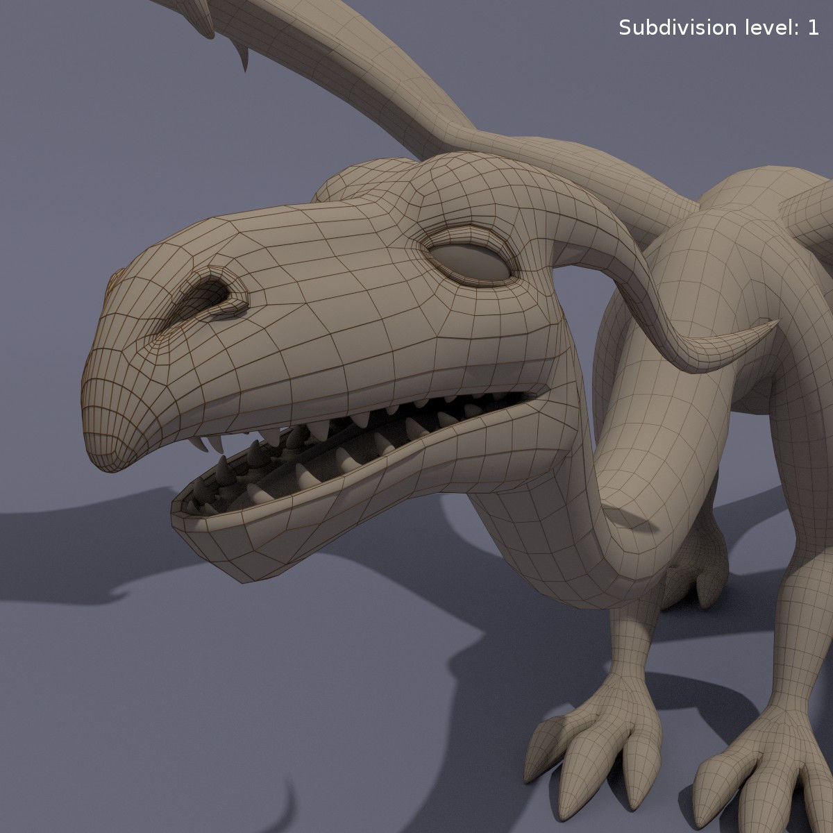 Cartoon Dragon Simply 3D model | CGTrader