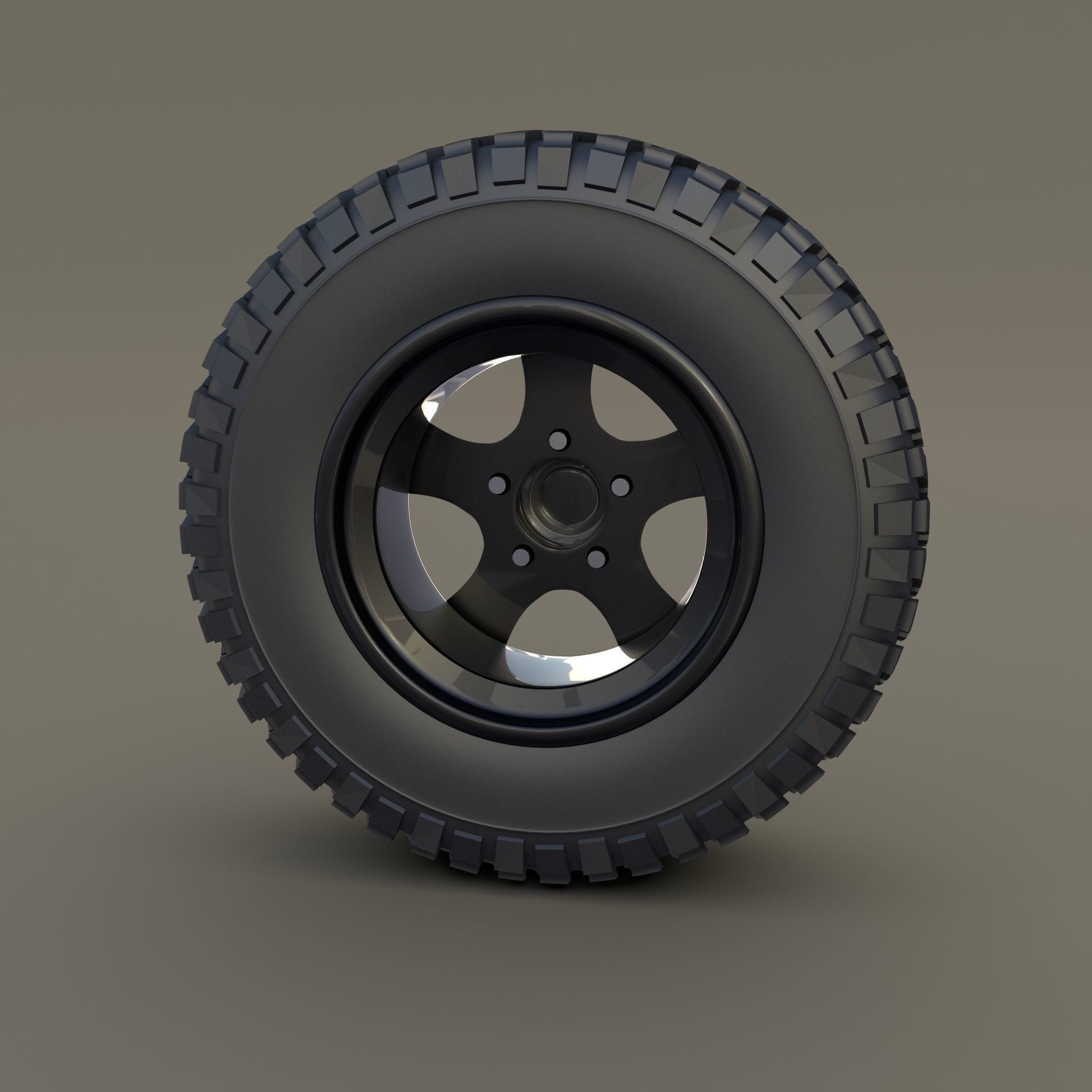 Offroad Alloy Wheel MUD 3D model | CGTrader