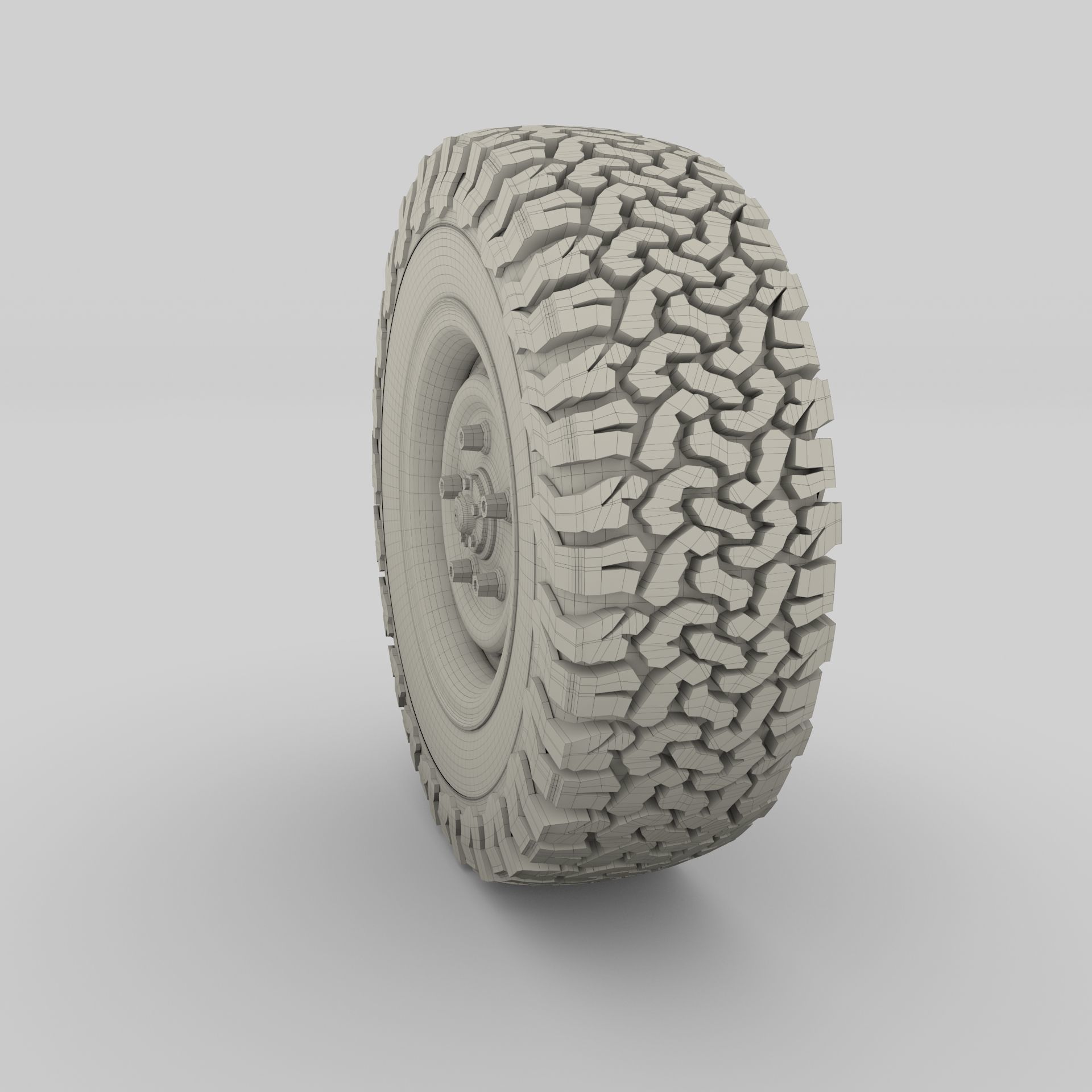 Offroad Steel Wheel AT 3D model | CGTrader