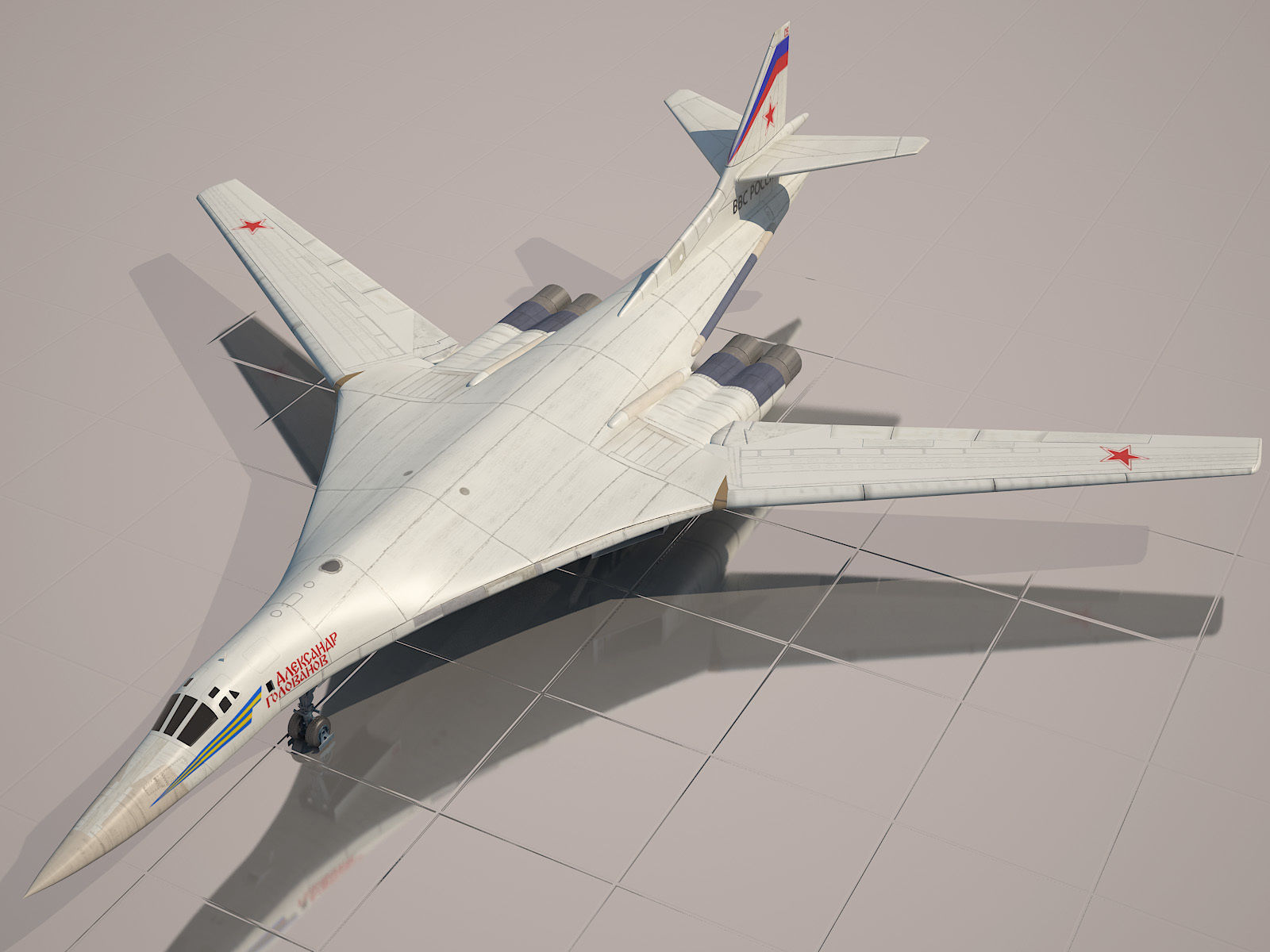 Tupolev Tu 160 Russian Strategic Bomber 3D model | CGTrader