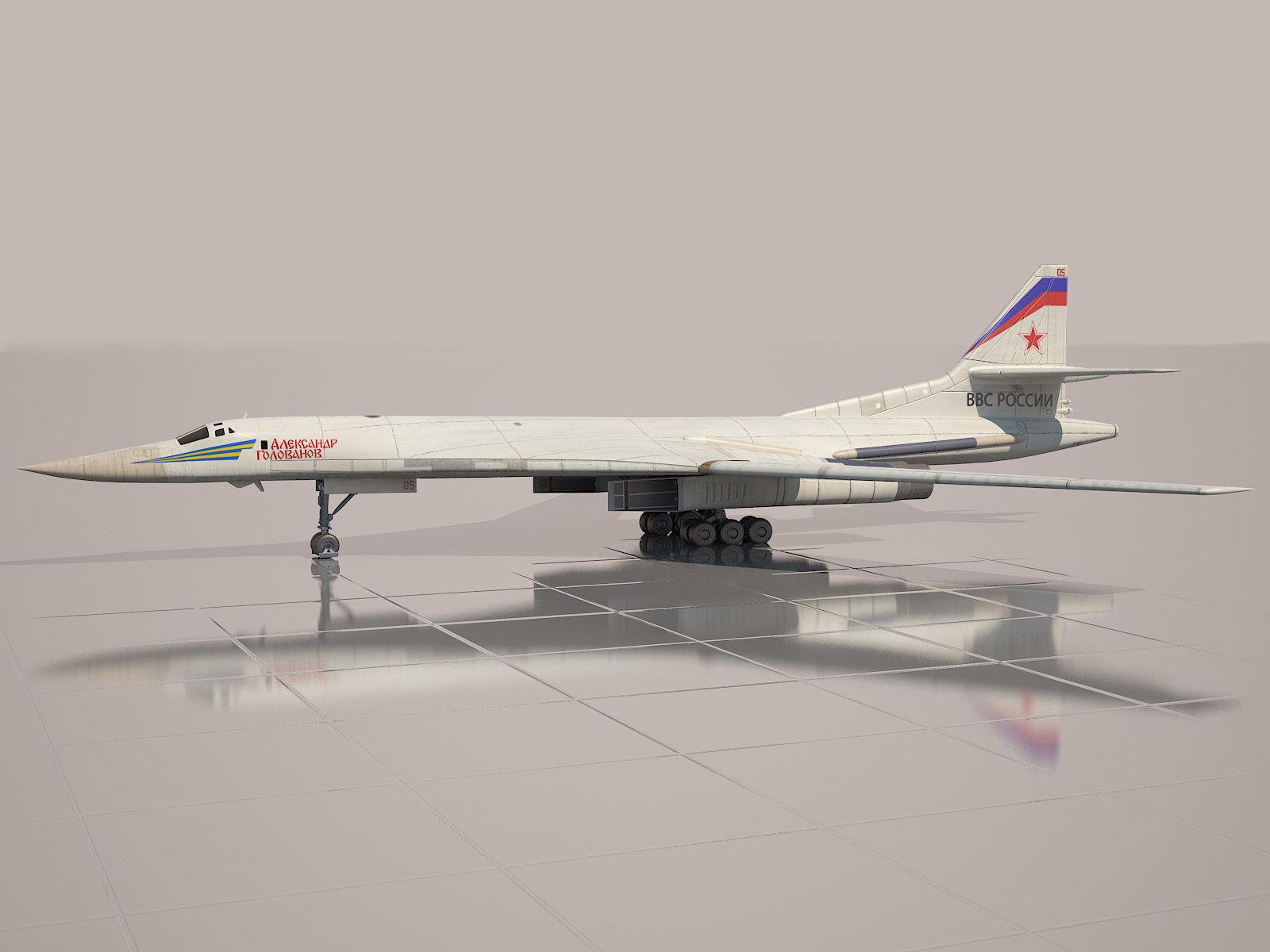 Tupolev Tu 160 Russian Strategic Bomber 3D model | CGTrader