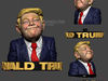 Donald Trump Miniature Bust -STL Files for 3D Printing 3D model 3D ...