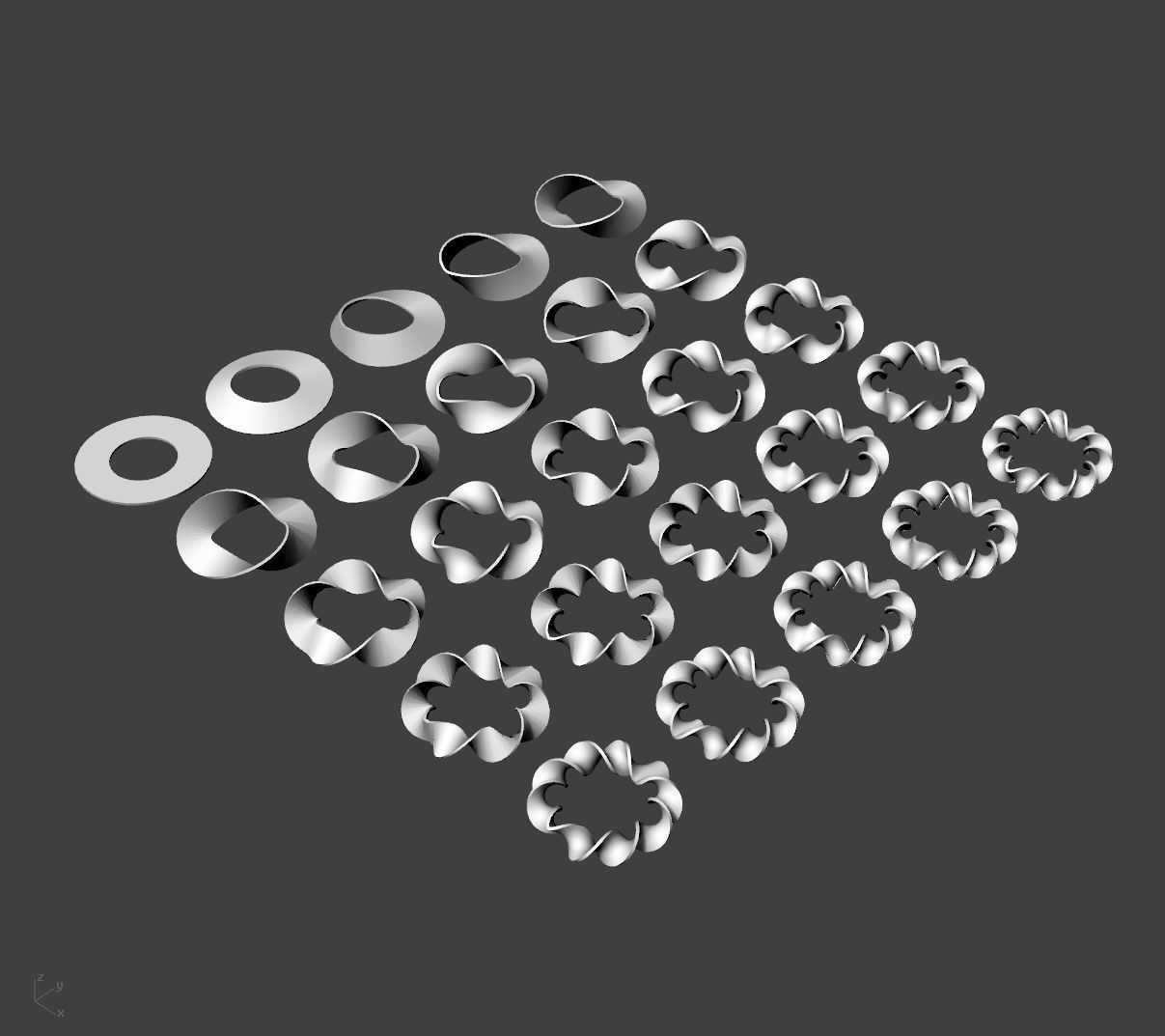 Mobius Ribbon 3D model 3D printable | CGTrader