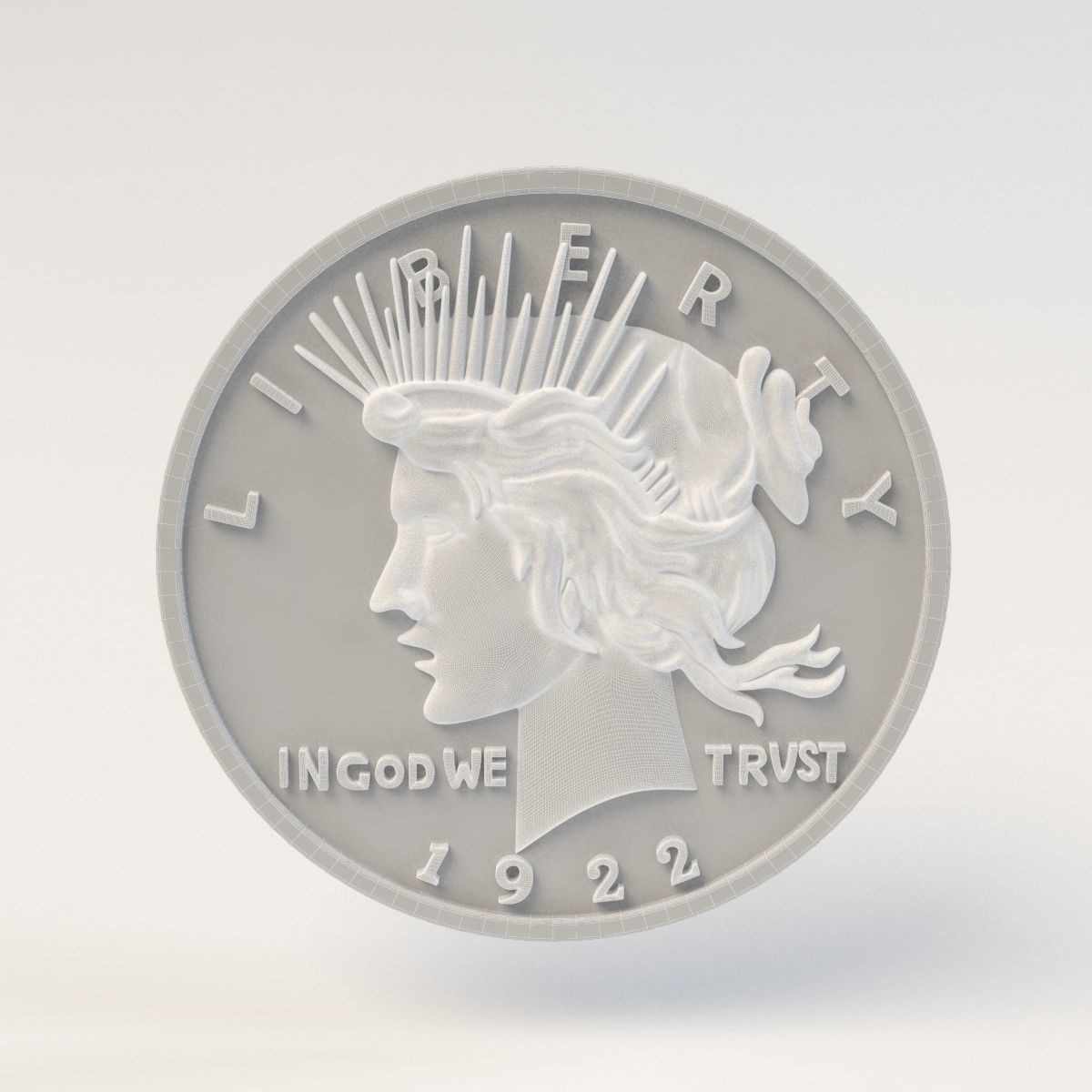 Harveys Dent Coin CNC 3D model 3D printable | CGTrader