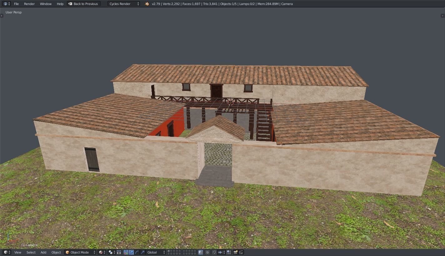 3D model Ancient Greek House VR / AR / low-poly | CGTrader