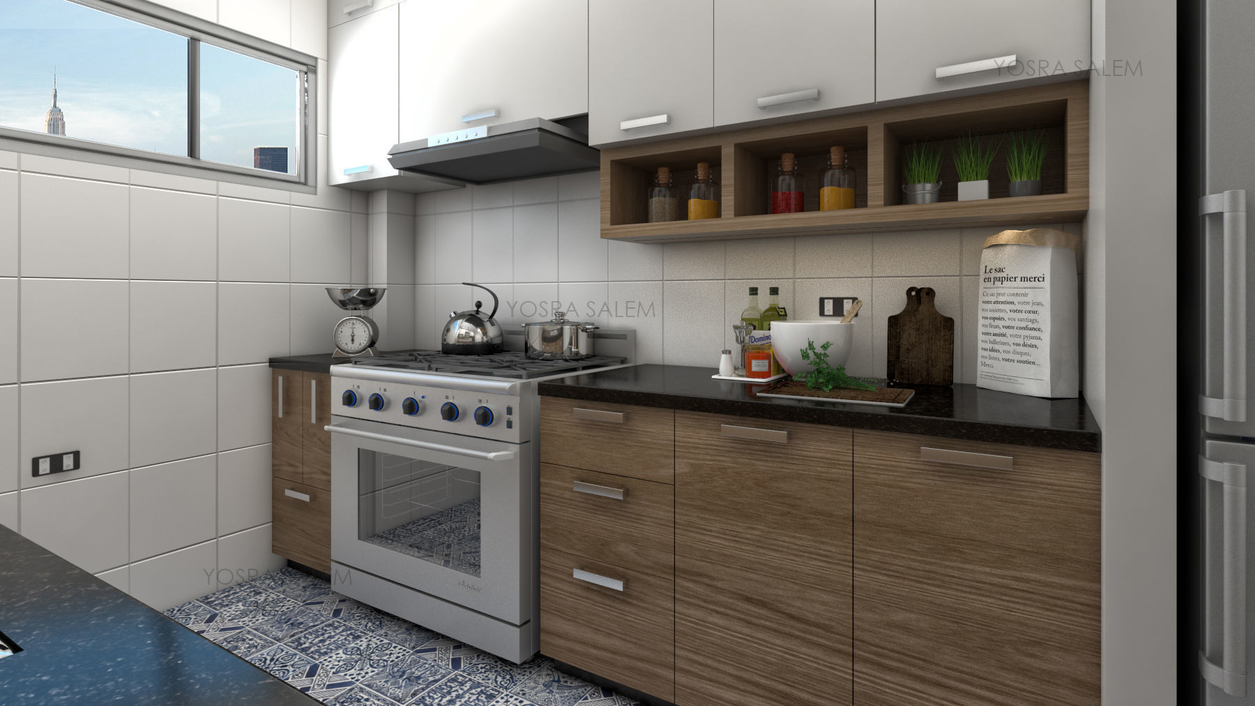 modern small kitchen 3D model | CGTrader