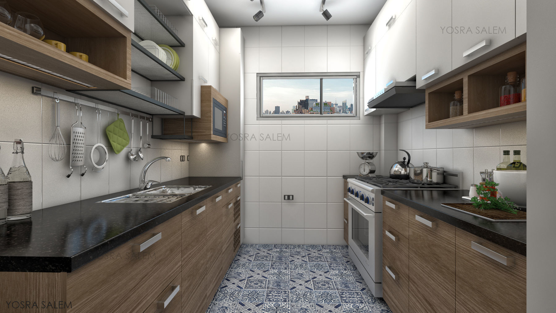 modern small kitchen 3D model | CGTrader