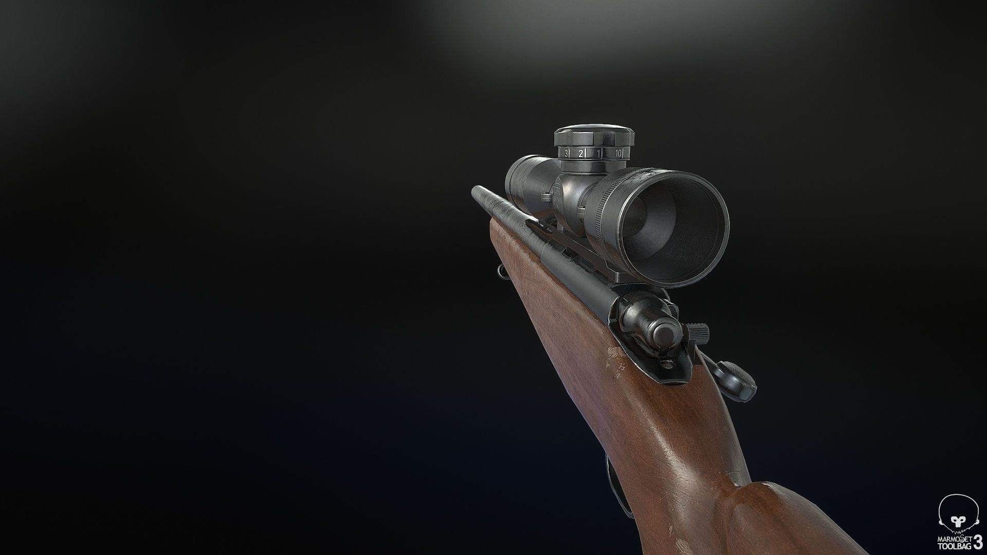 3D model M40A1 Sniper Rifle VR / AR / low-poly | CGTrader