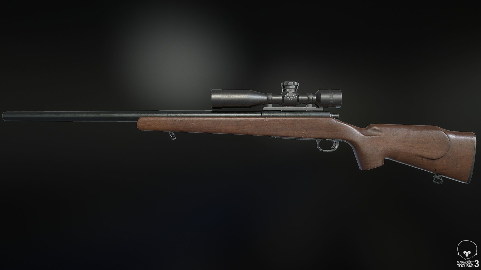 3D model M40A1 Sniper Rifle VR / AR / low-poly | CGTrader