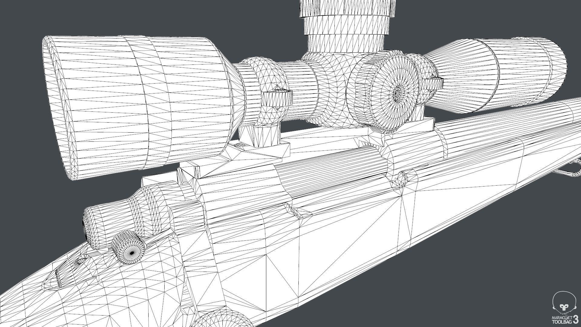 3D model M40A1 Sniper Rifle VR / AR / low-poly | CGTrader