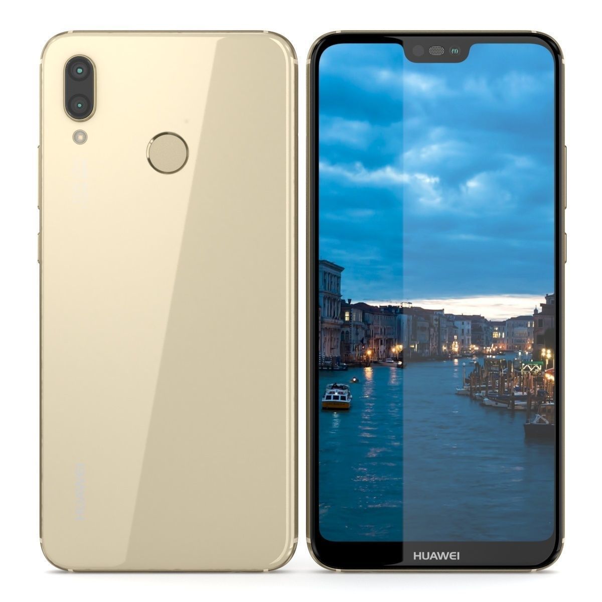 Huawei P20 Lite Gold 3D model | CGTrader
