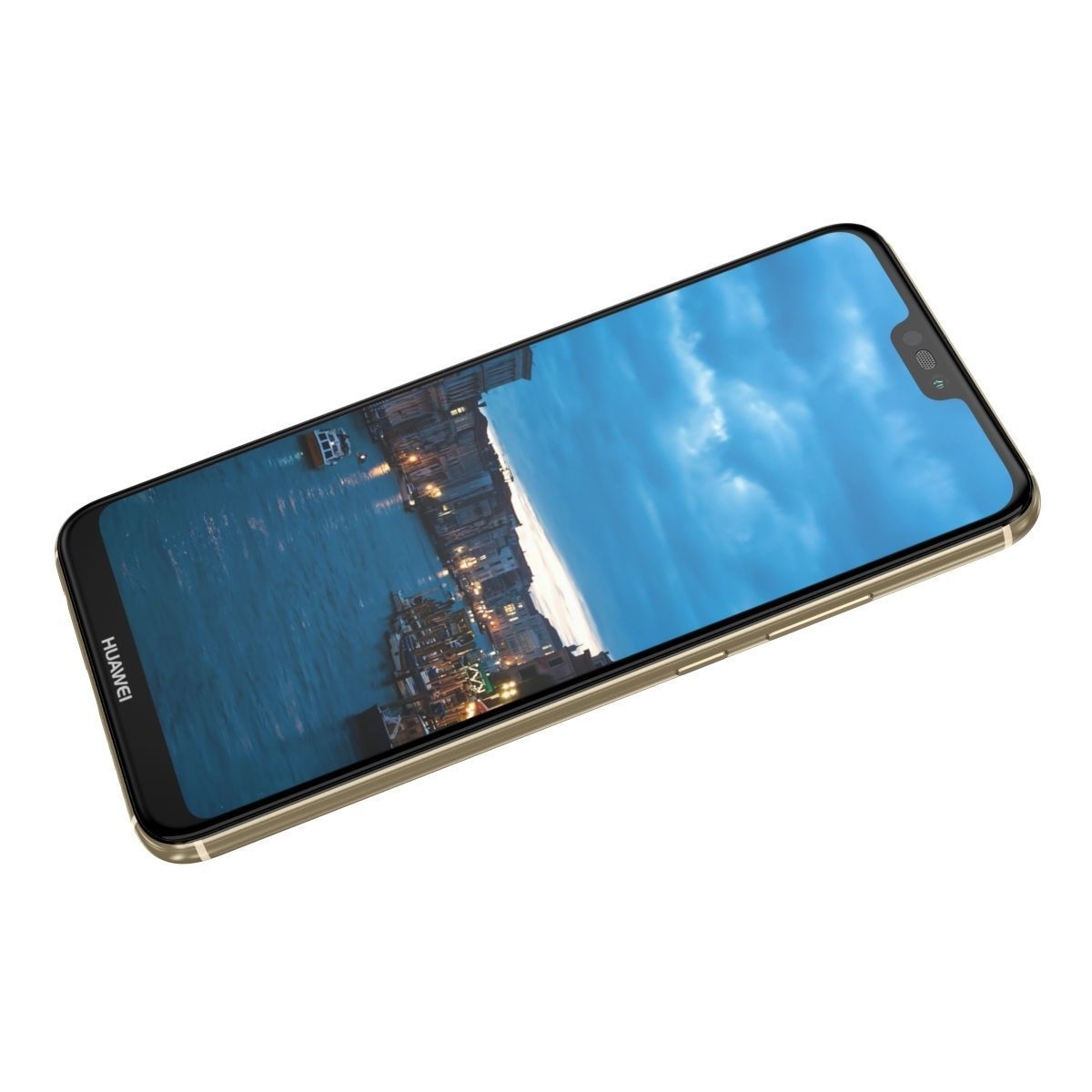 Huawei P20 Lite Gold 3D model | CGTrader