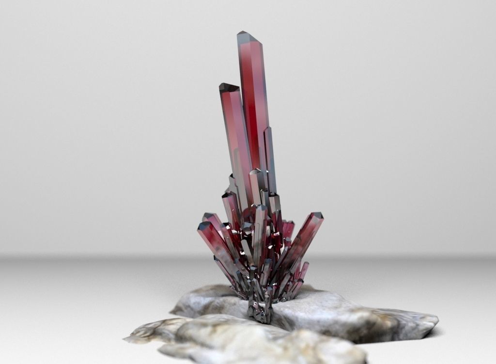 Red Crystal free VR / AR / low-poly 3D model | CGTrader