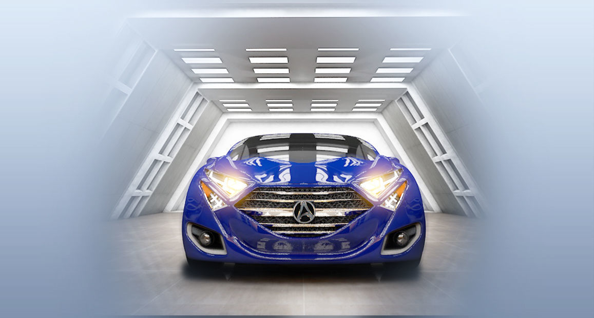 3d Card Model car in futuristic setting free VR / AR / low-poly 3D ...