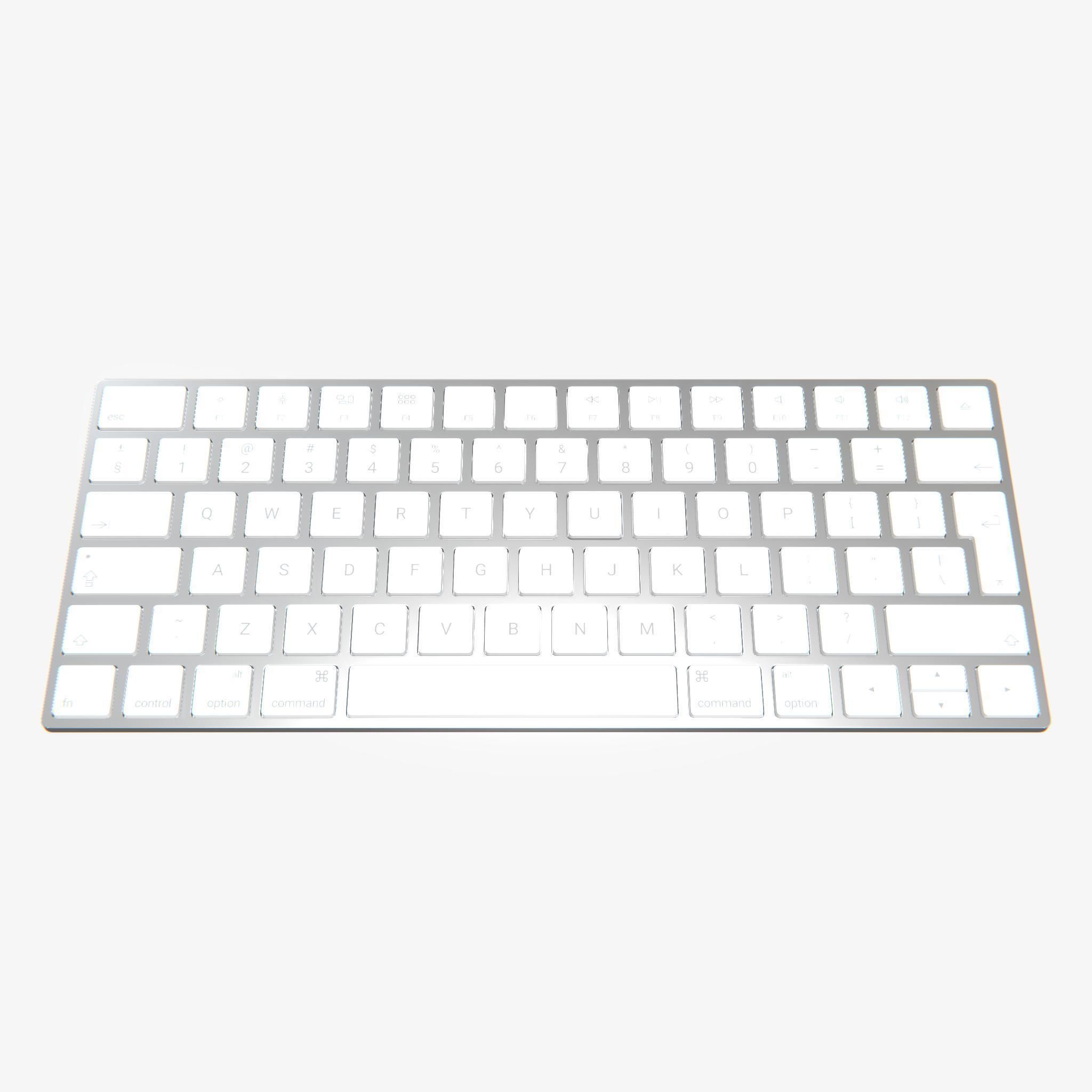 Highly detailed Apple Keyboard PBR 3D model | CGTrader