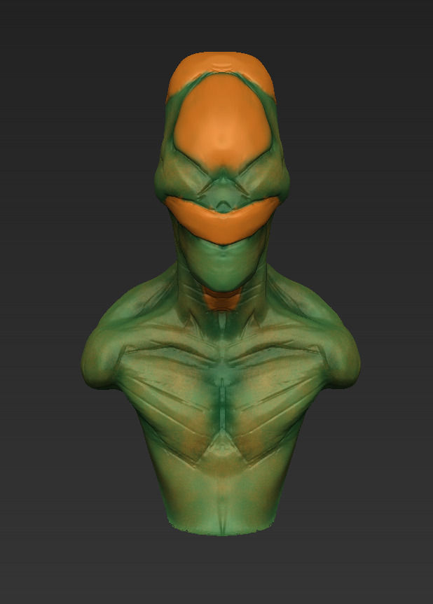 Alien bust of teenage mutant ninja turtle 3D model | CGTrader