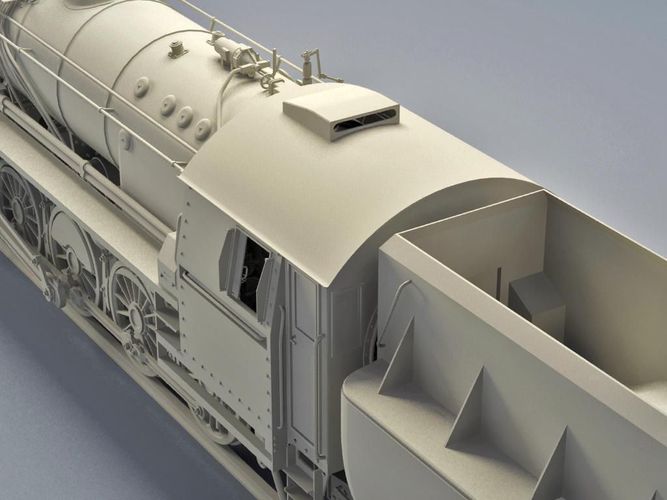 BR-52 Kriegslok Steam Locomotive Engine 3D Model MAX 3DS SKP | CGTrader.com