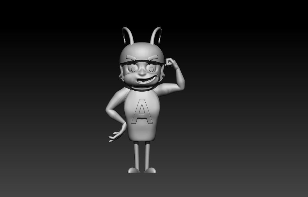 Atom Ant - Strong Pose 3D model 3D printable | CGTrader