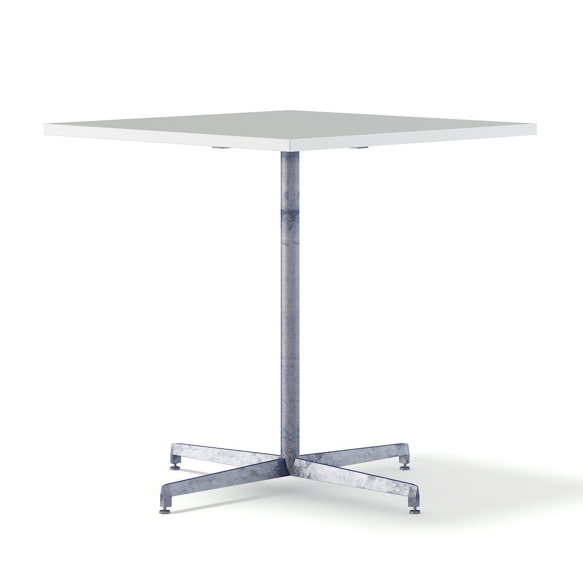 Square Metal Table 3D model | CGTrader