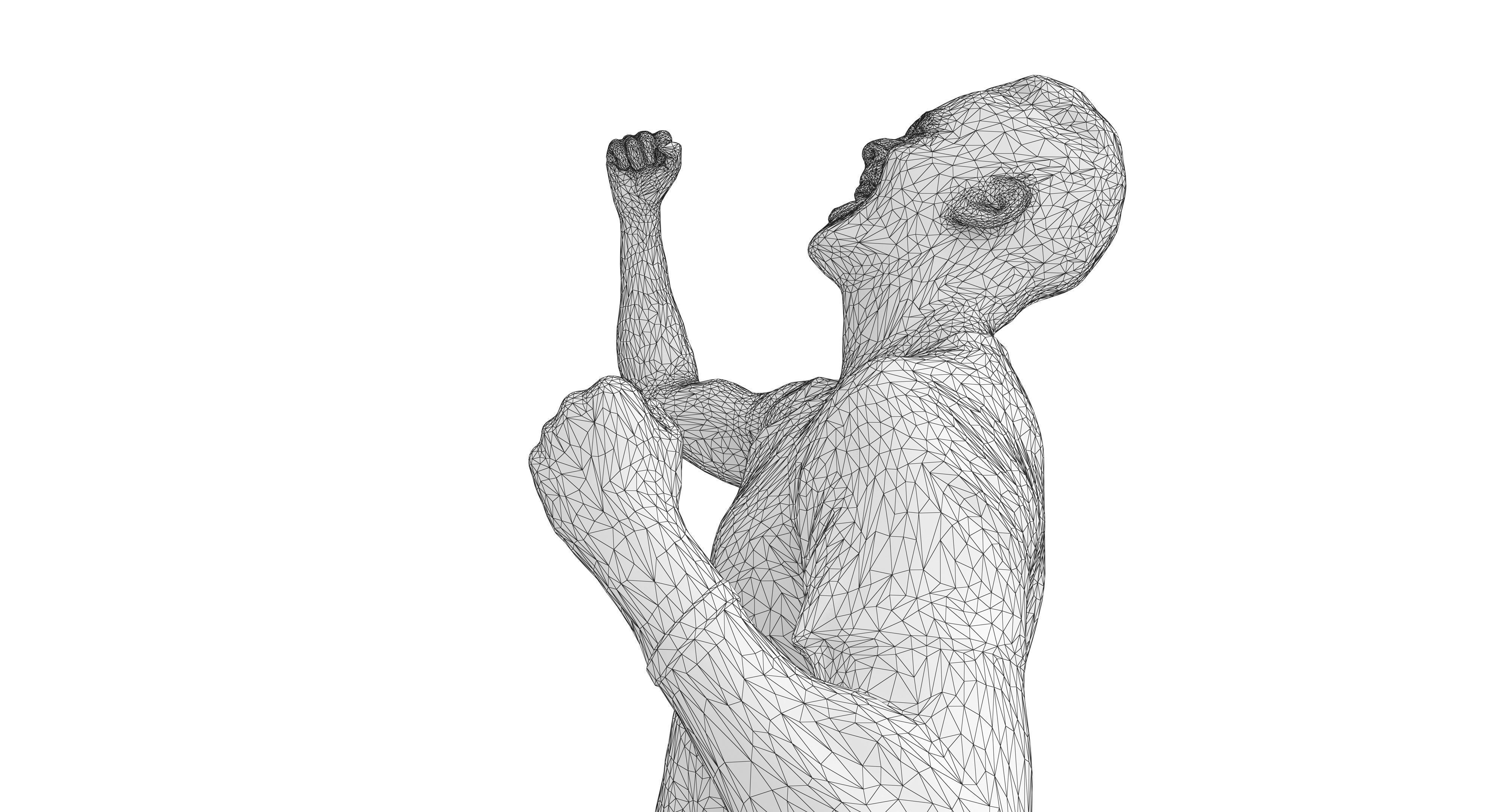 Young Fan Man 3D model | CGTrader