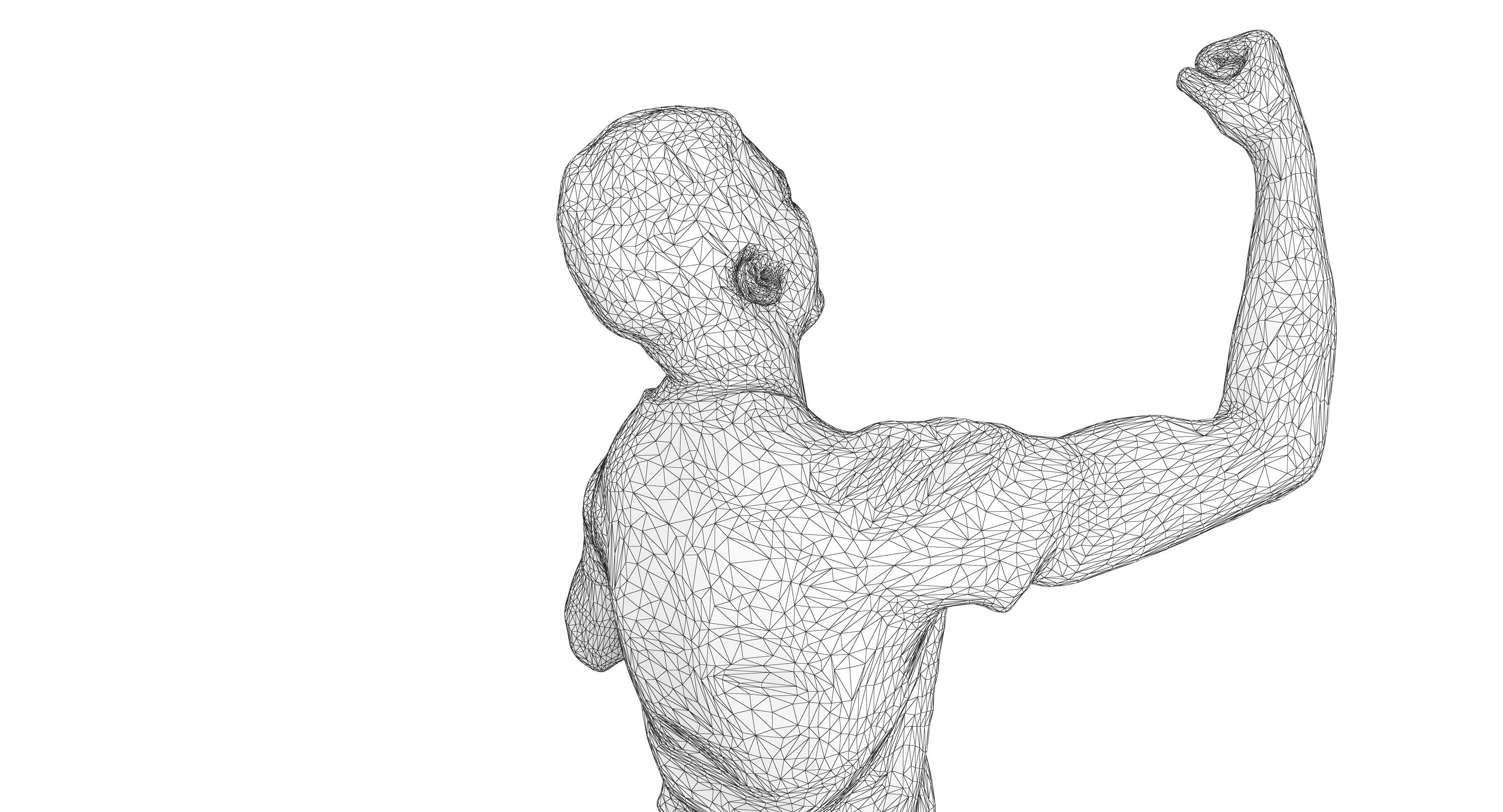 Young Fan Man 3D model | CGTrader