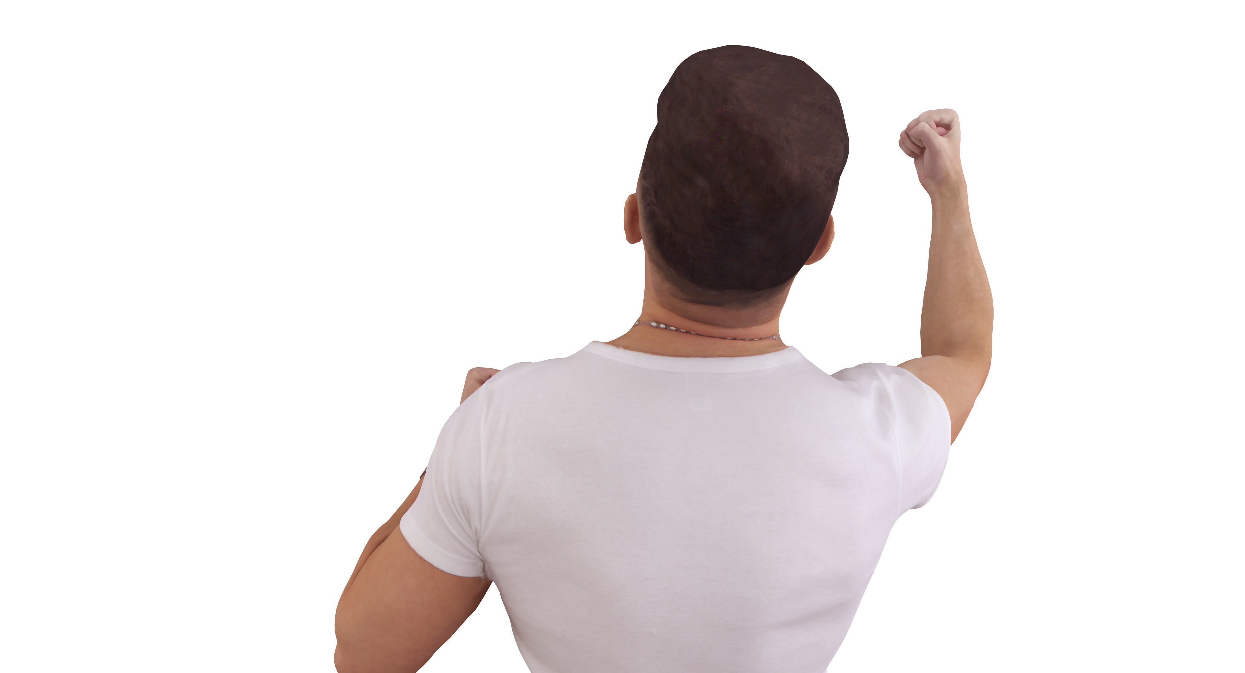 Young Fan Man 3D model | CGTrader