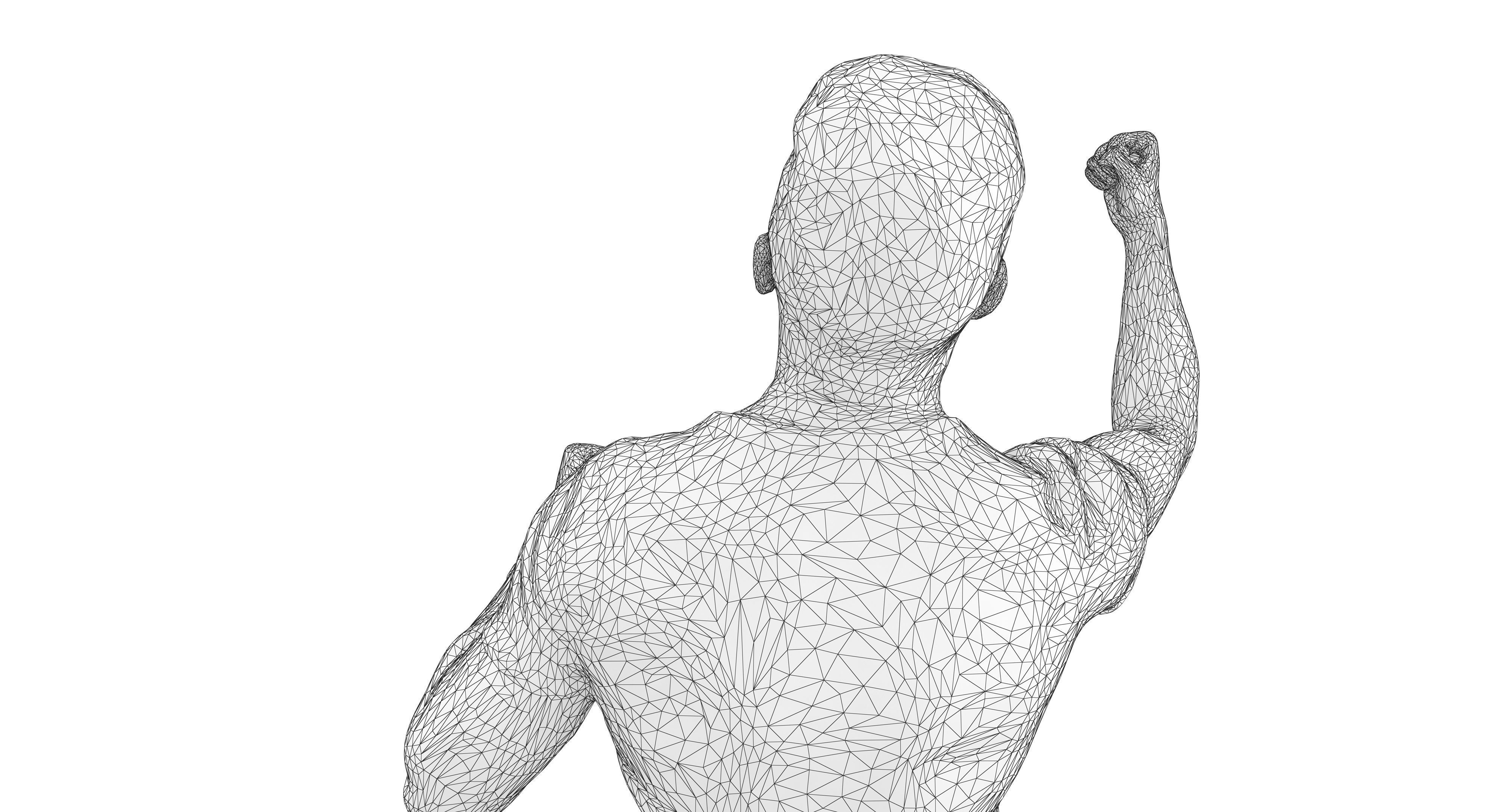 Young Fan Man 3D model | CGTrader