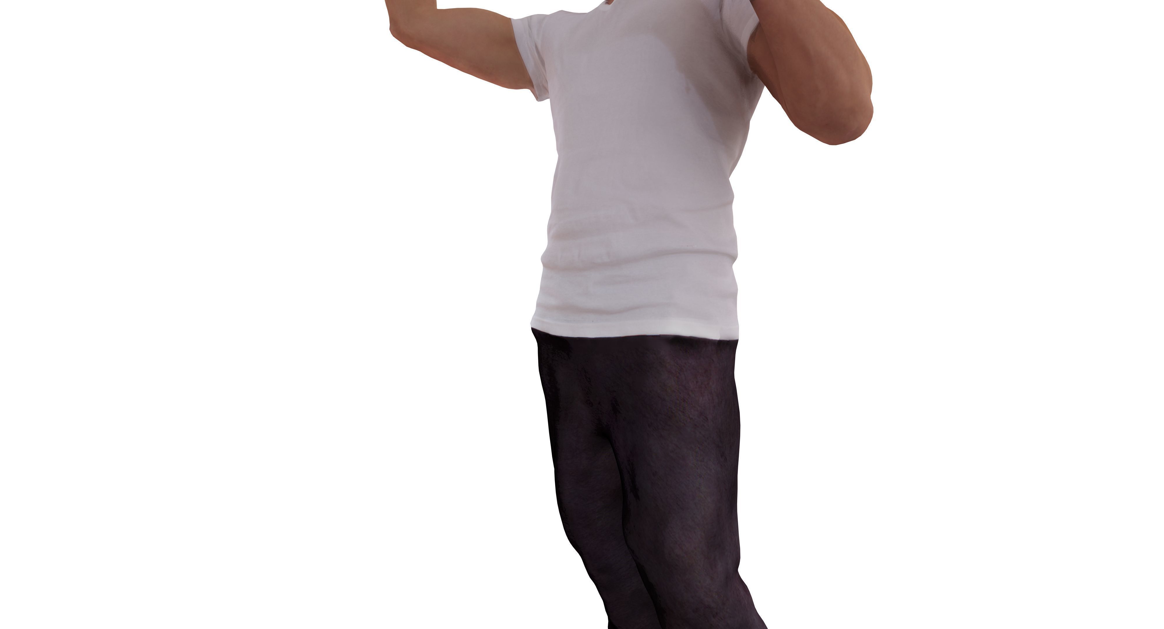 Young Fan Man 3D model | CGTrader