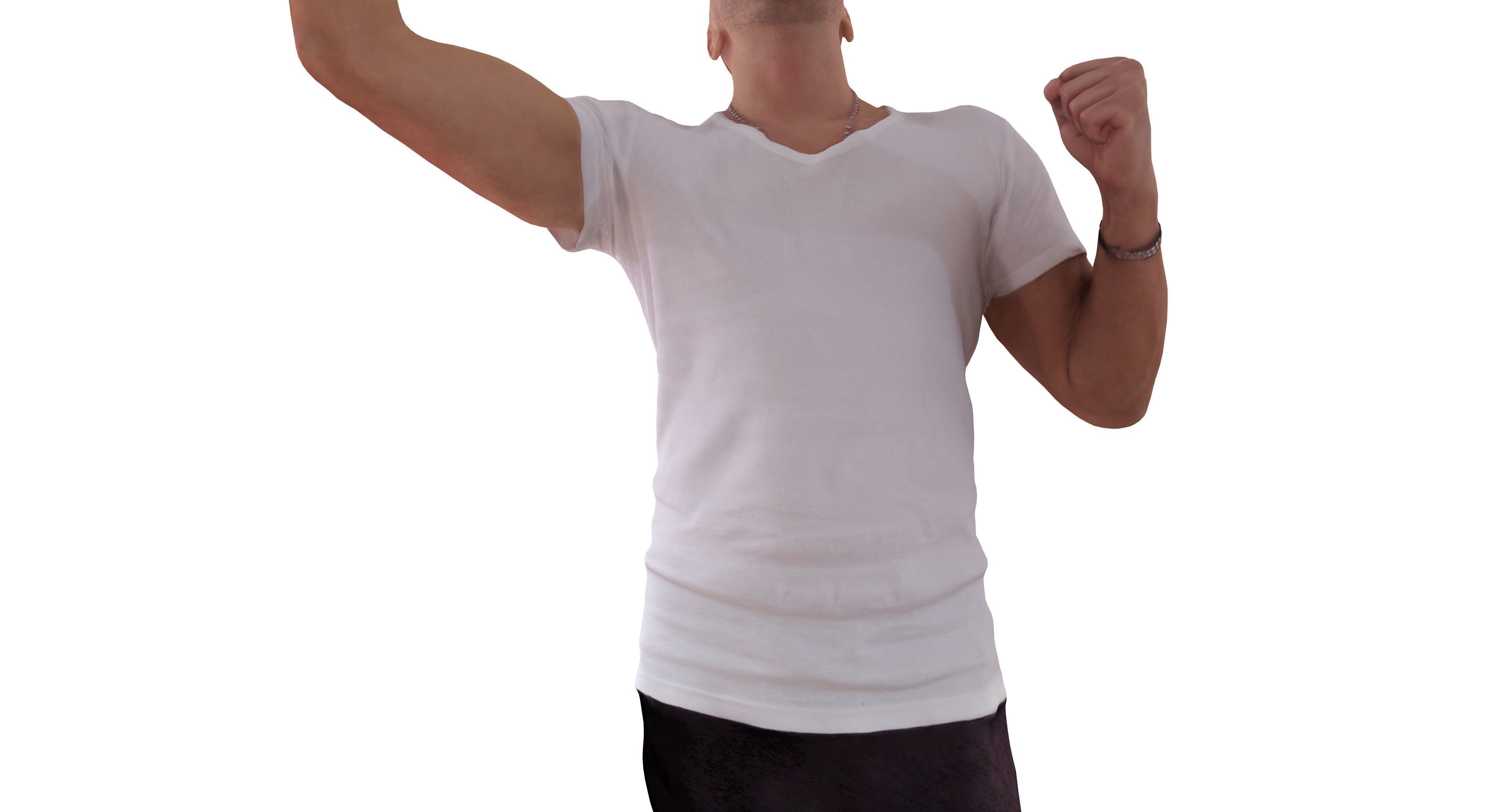 Young Fan Man 3D model | CGTrader