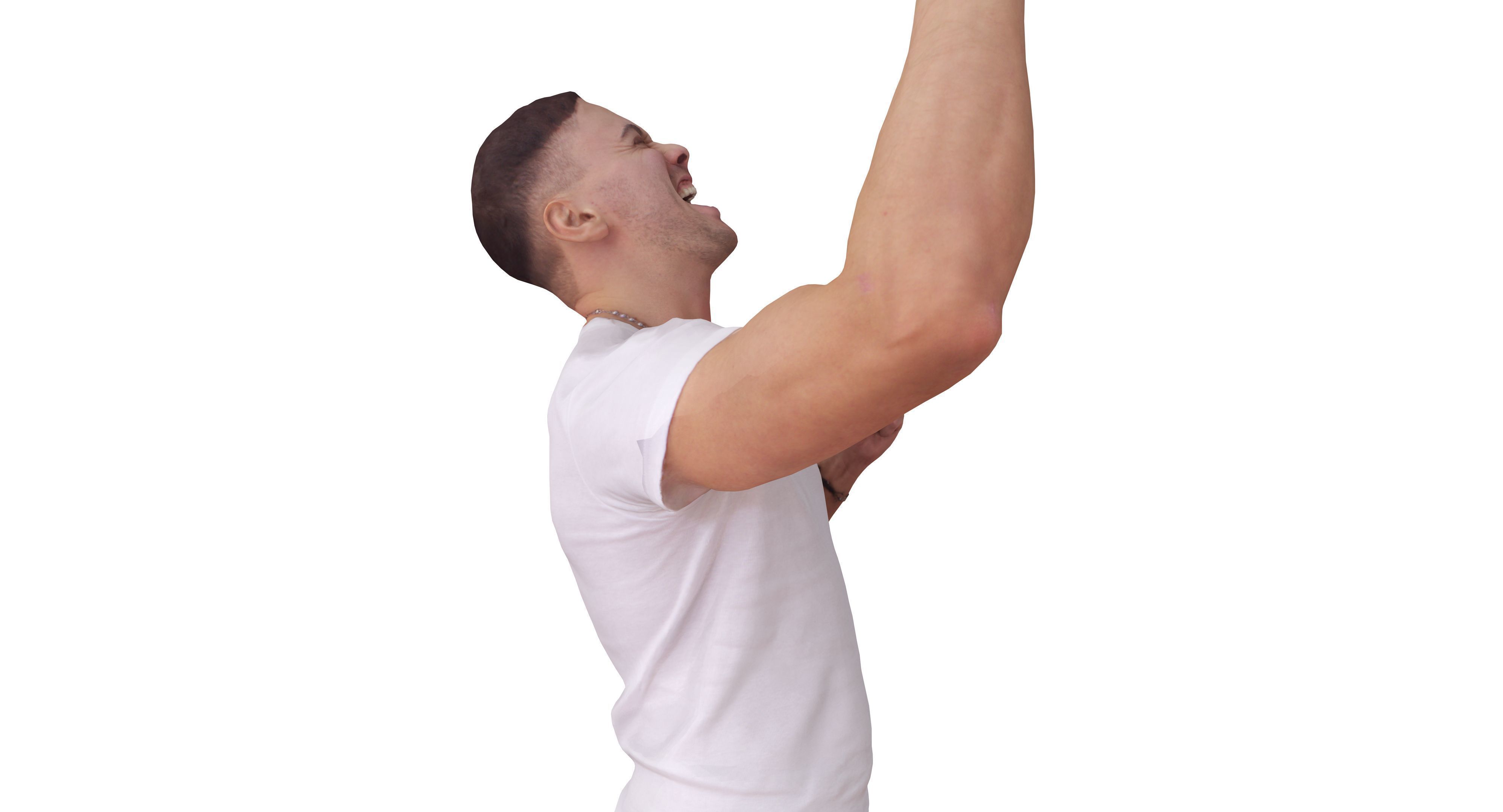 Young Fan Man 3D model | CGTrader