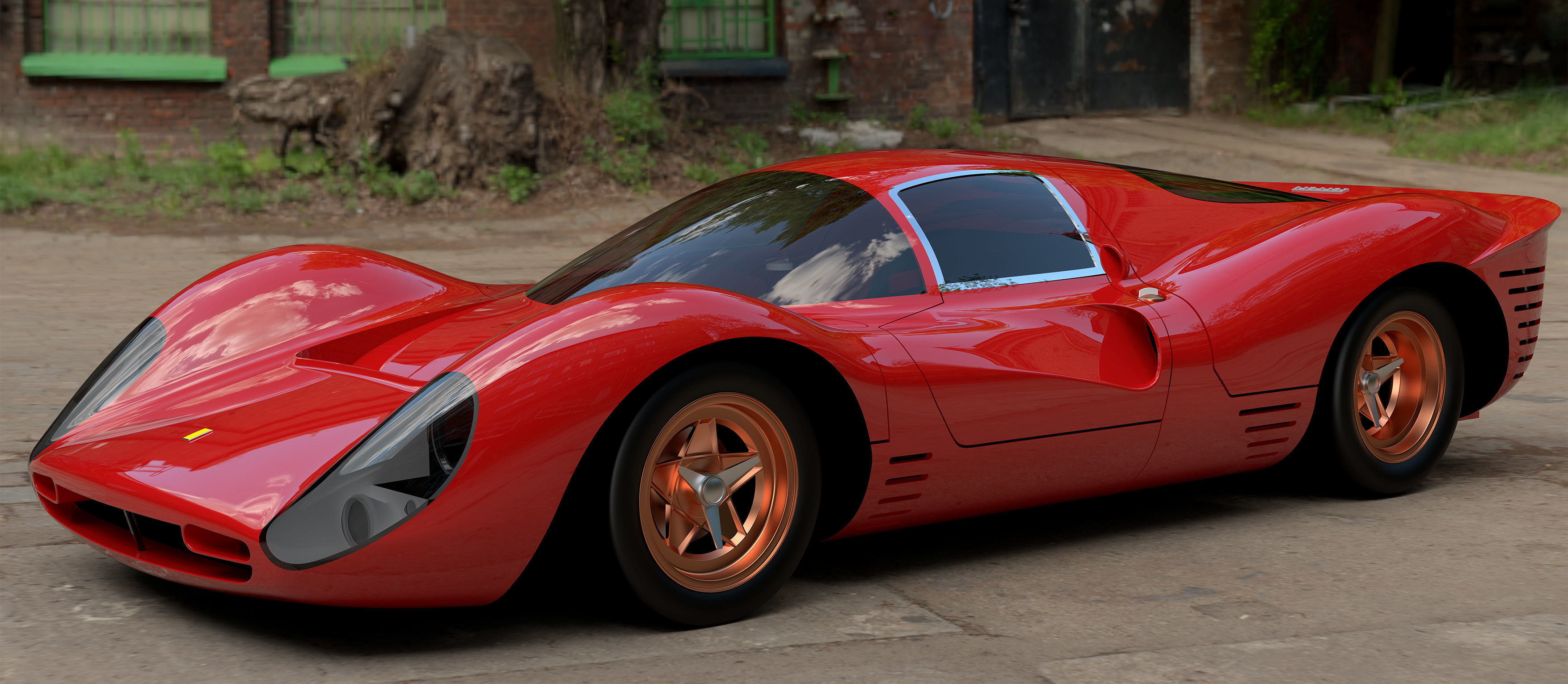 Ferrari p4 3D model | CGTrader