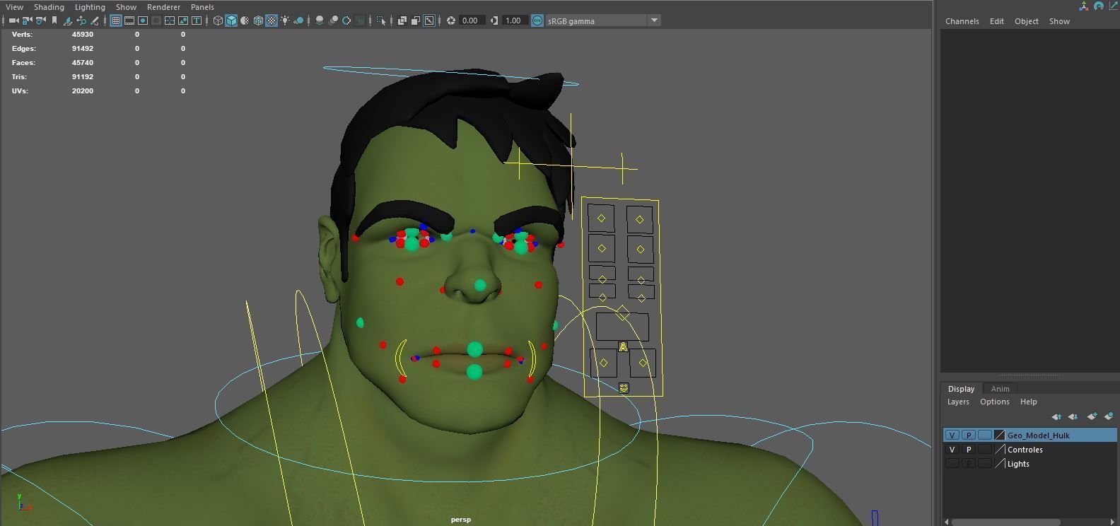 Hulk Cartoon 3D model rigged | CGTrader