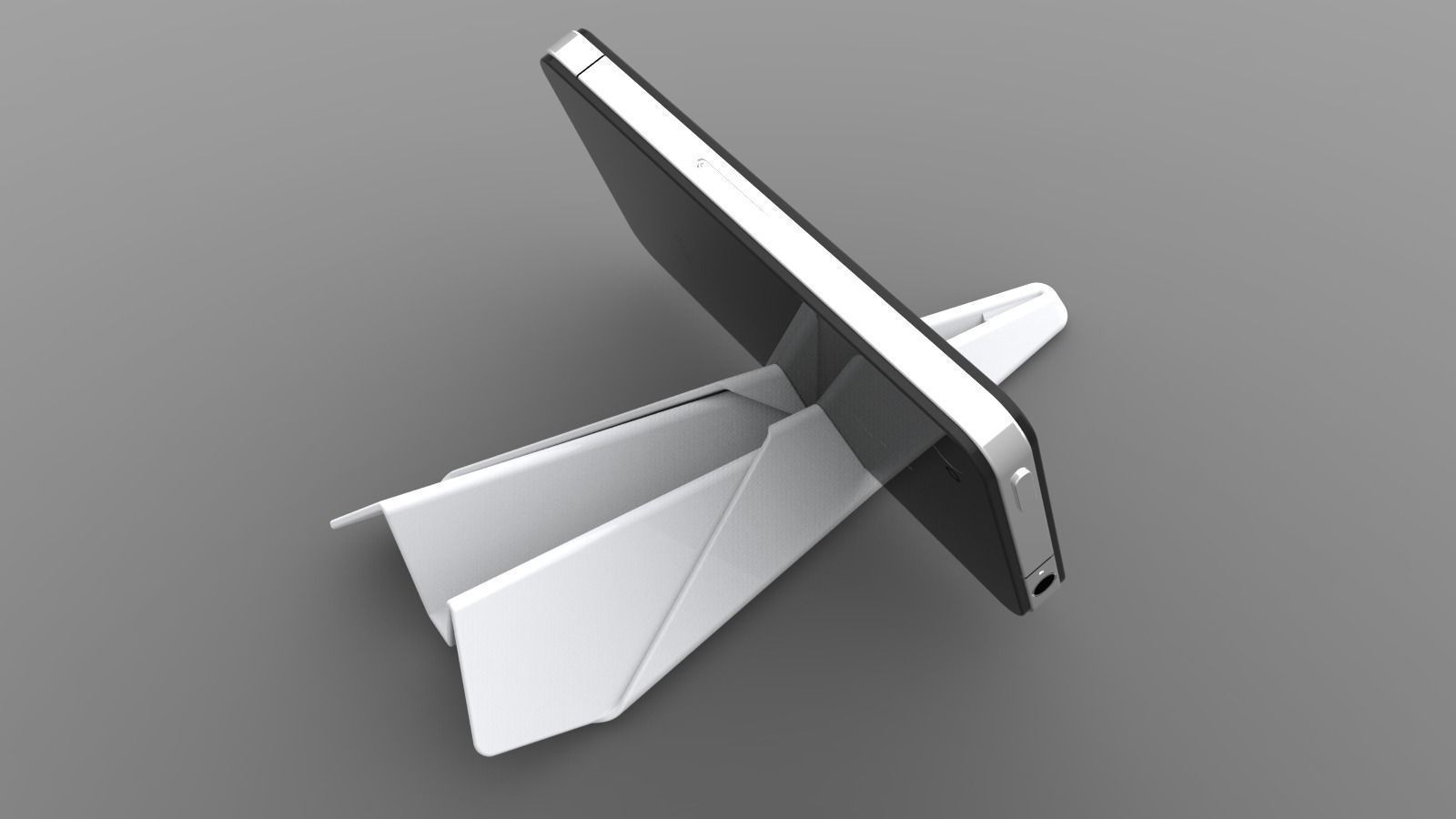 Paper Plane Phone and Tablet Stand 3D Model .stl - CGTrader.com