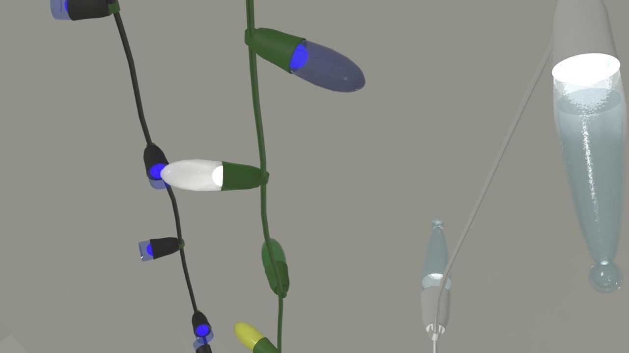 LED String Lights 3D model | CGTrader