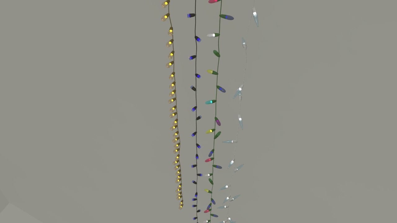 LED String Lights 3D model | CGTrader