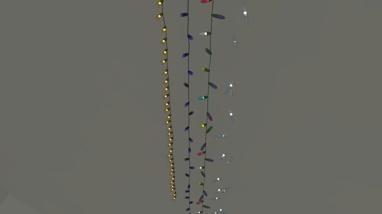 LED String Lights 3D model | CGTrader