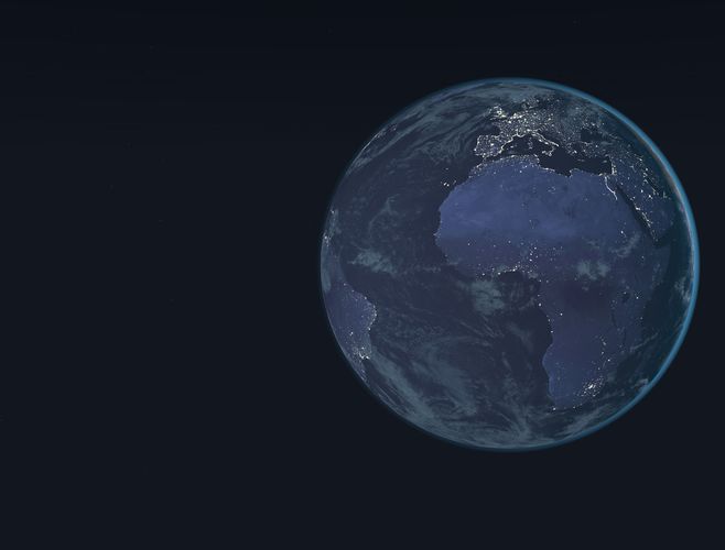 the earth from space - 3D model | CGTrader