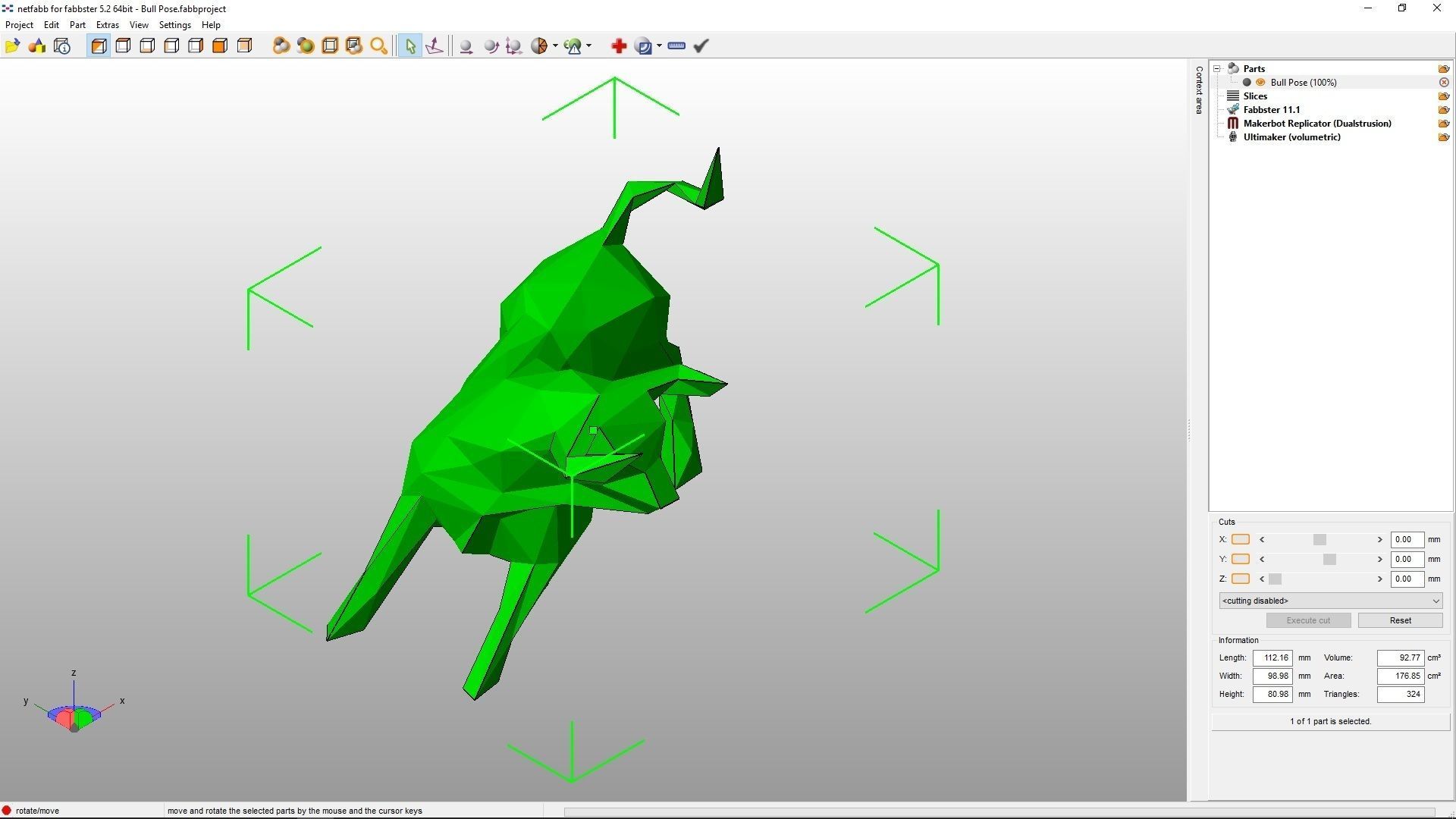 3D model Bull Pose Low Poly VR / AR / low-poly | CGTrader