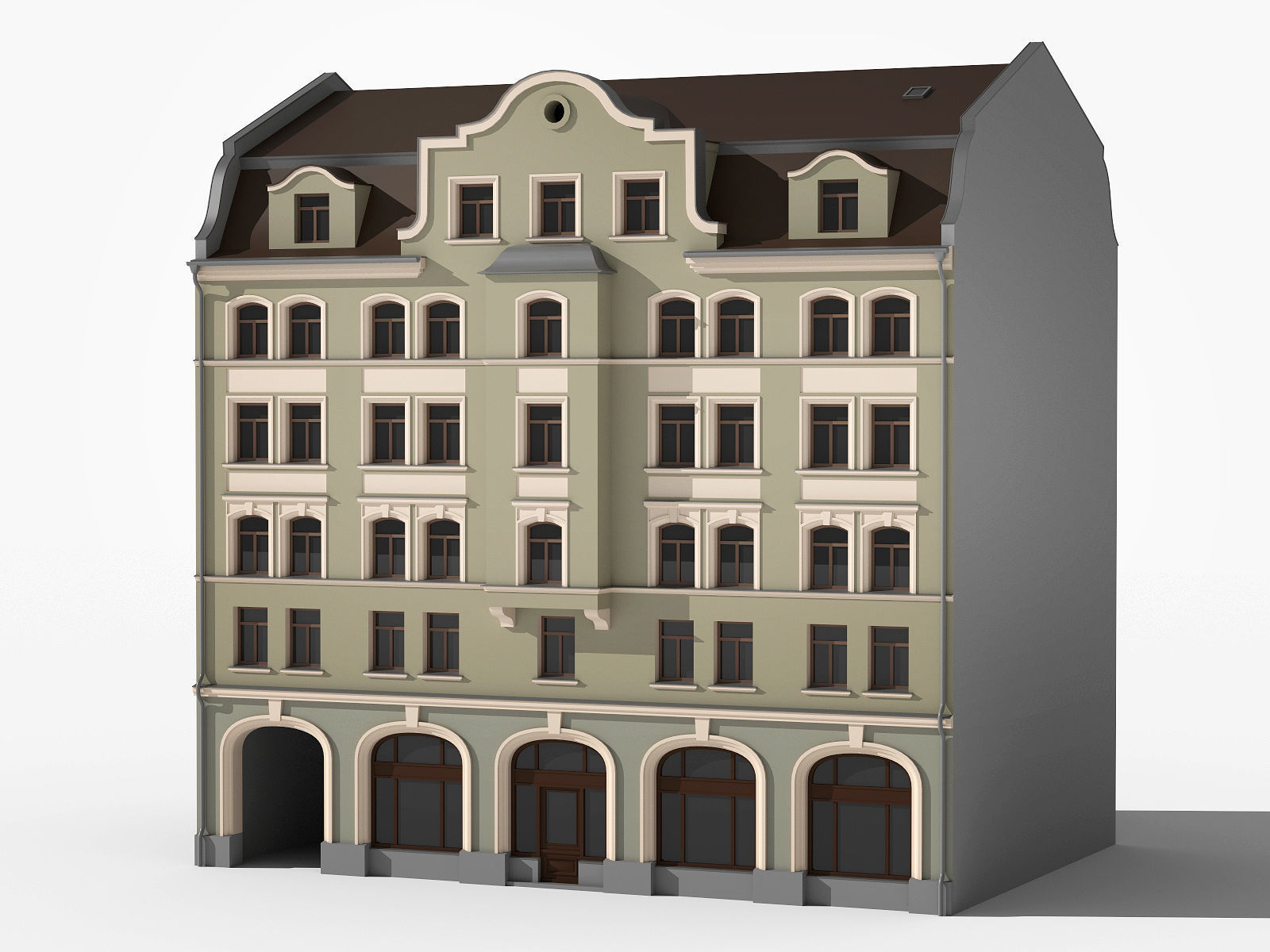3D model European residence 04 VR / AR / low-poly | CGTrader