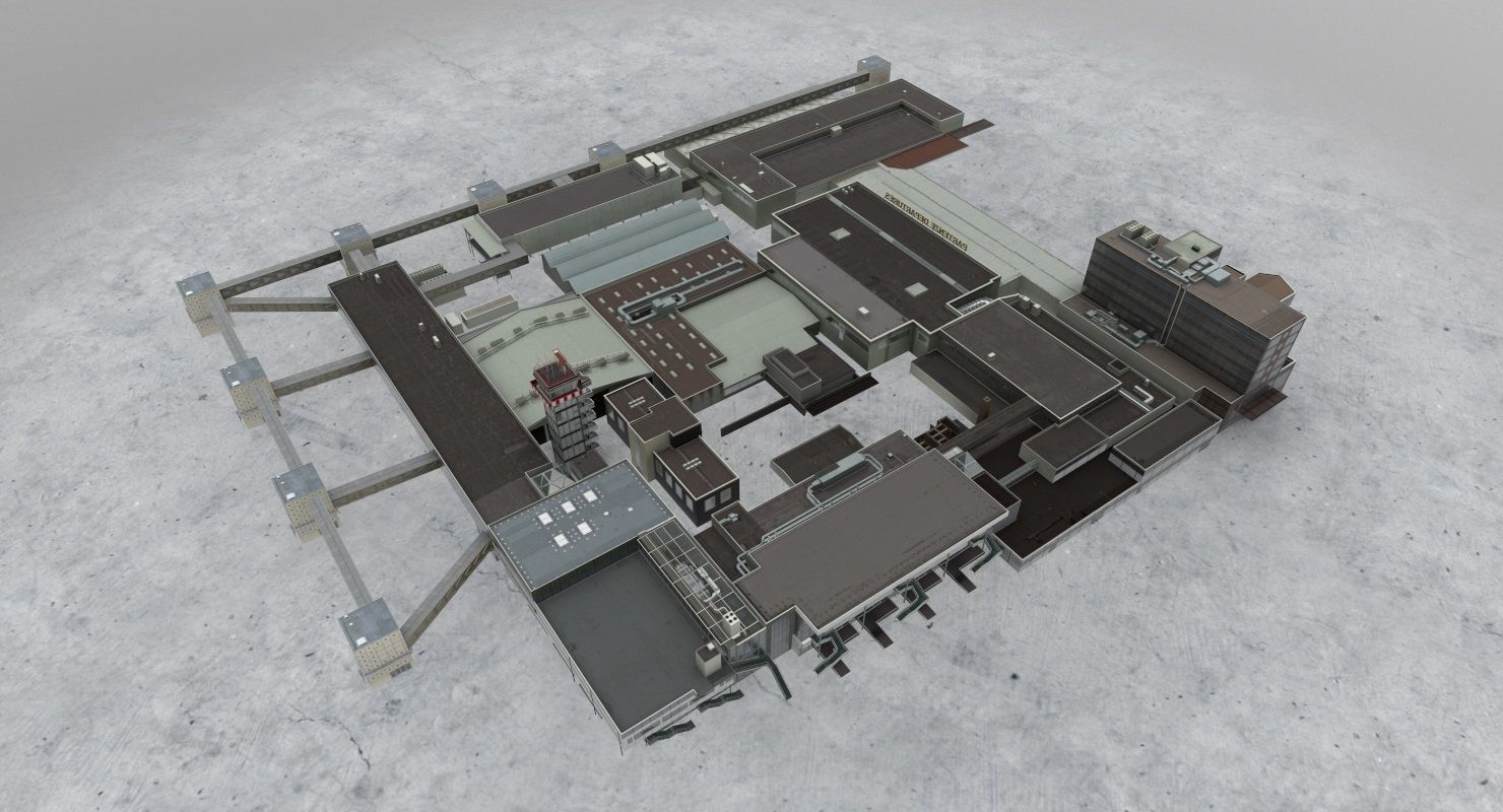 3D model LIMC Terminal2 Departure VR / AR / low-poly | CGTrader