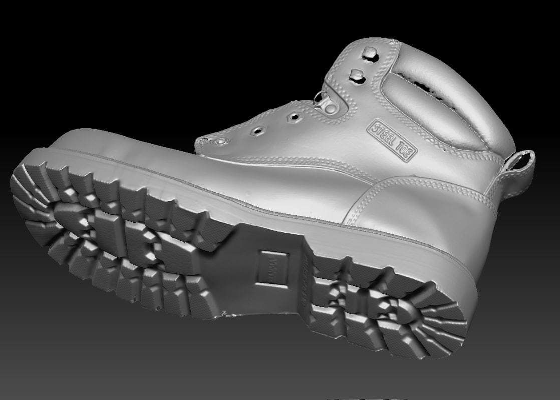 Brahma Construction Boot 3D Scan 3D model | CGTrader