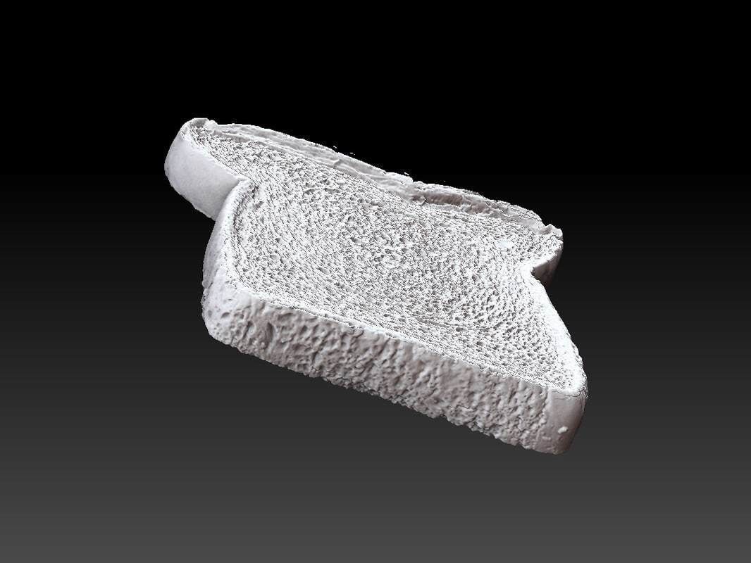 Bread Slice 3D Scan 3D model | CGTrader