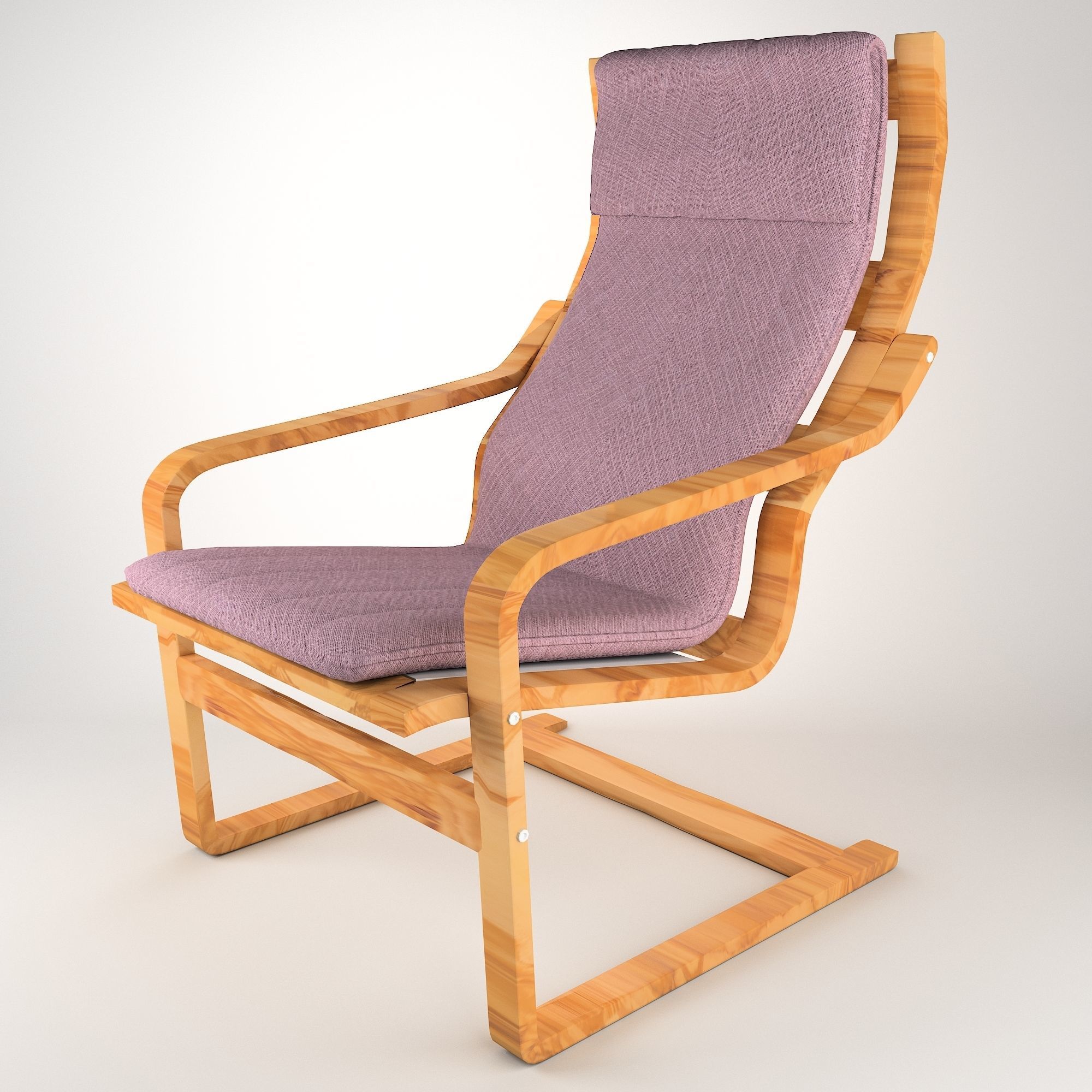 Poang lounge chair 3D model | CGTrader
