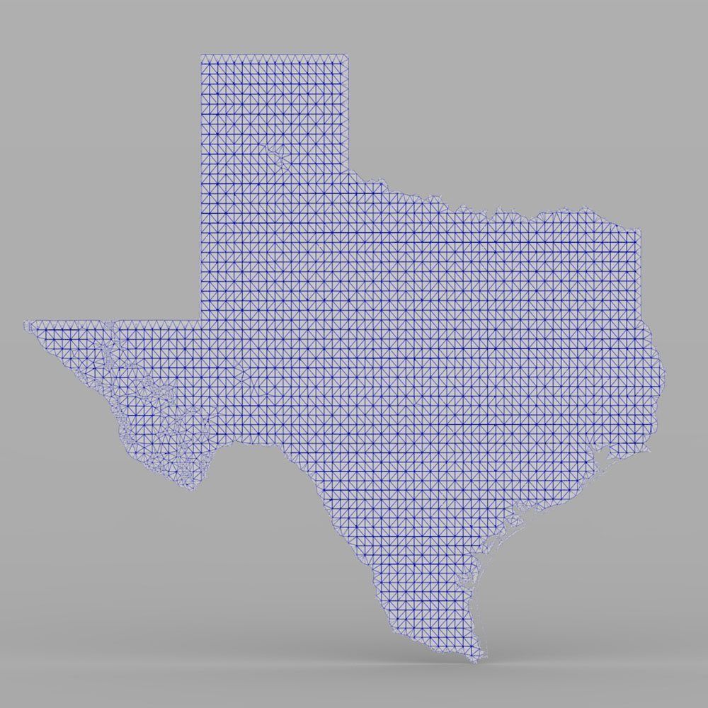 Texas State in 3ds and obj format 3D model | CGTrader